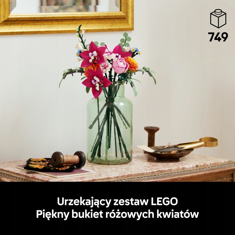 LEGO Botanicals Piękny bukiet różowych kwiatów 10342
